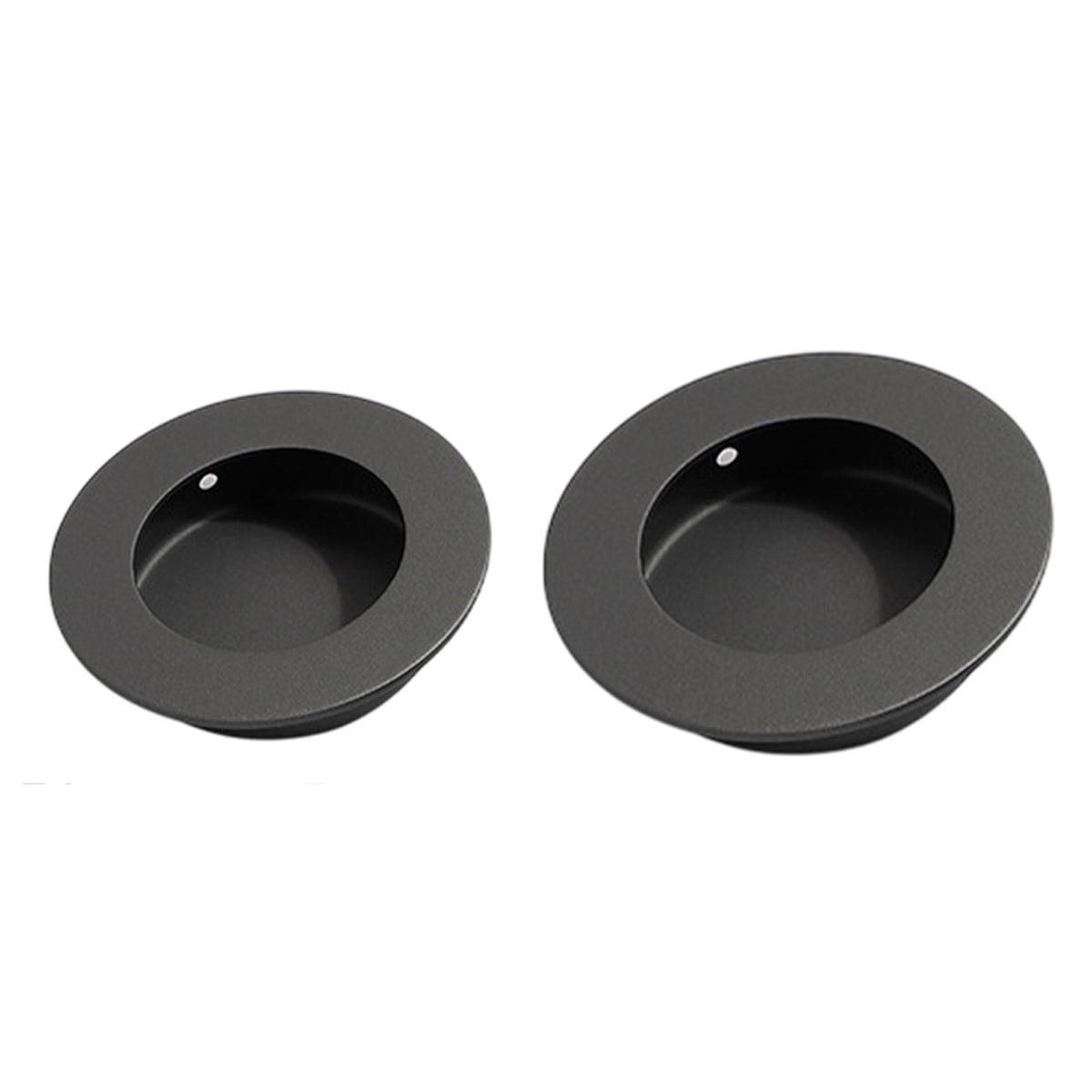 Matte Black 304 Stainless Steel Round Finger Pull For Cabinet & Door ...
